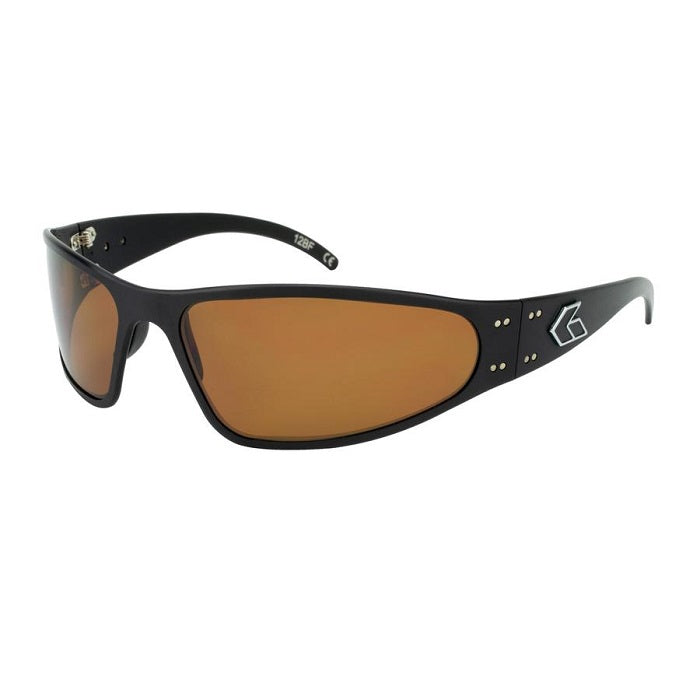 GATORZ WRAPTOR - BLACK FRAME / BROWN POLARIZED LENS – GovEyewear